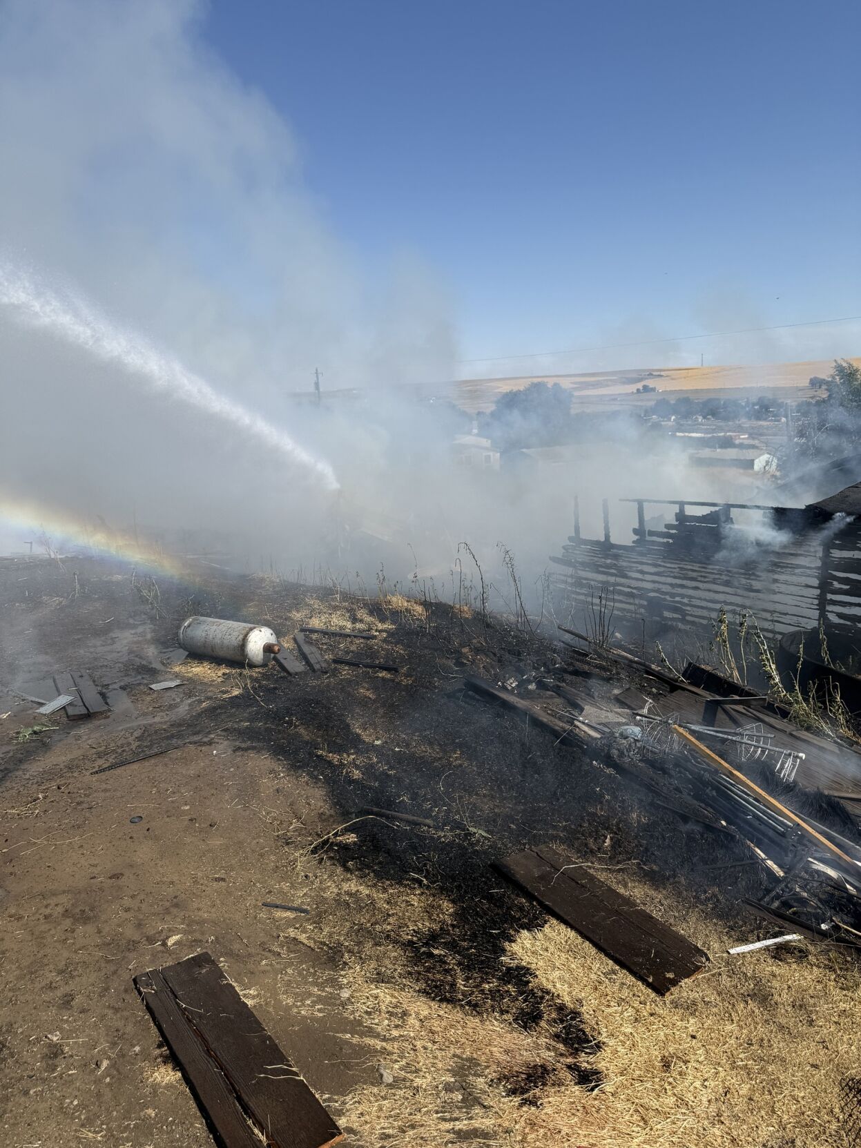 Adams County brush fire damages structures | | khq.com
