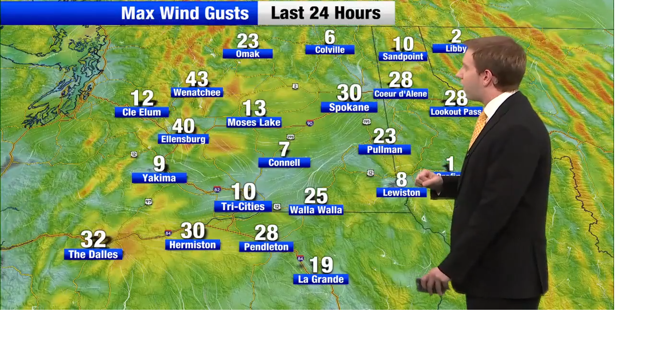A Weather Alert Is In Effect For Sunday With Strong Winds Expected