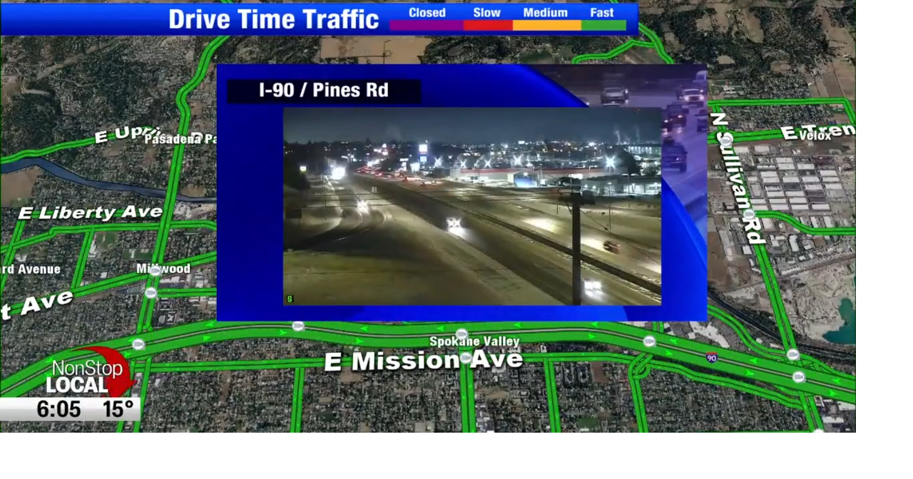 Current road conditions and drive time traffic | Spokane News | khq.com