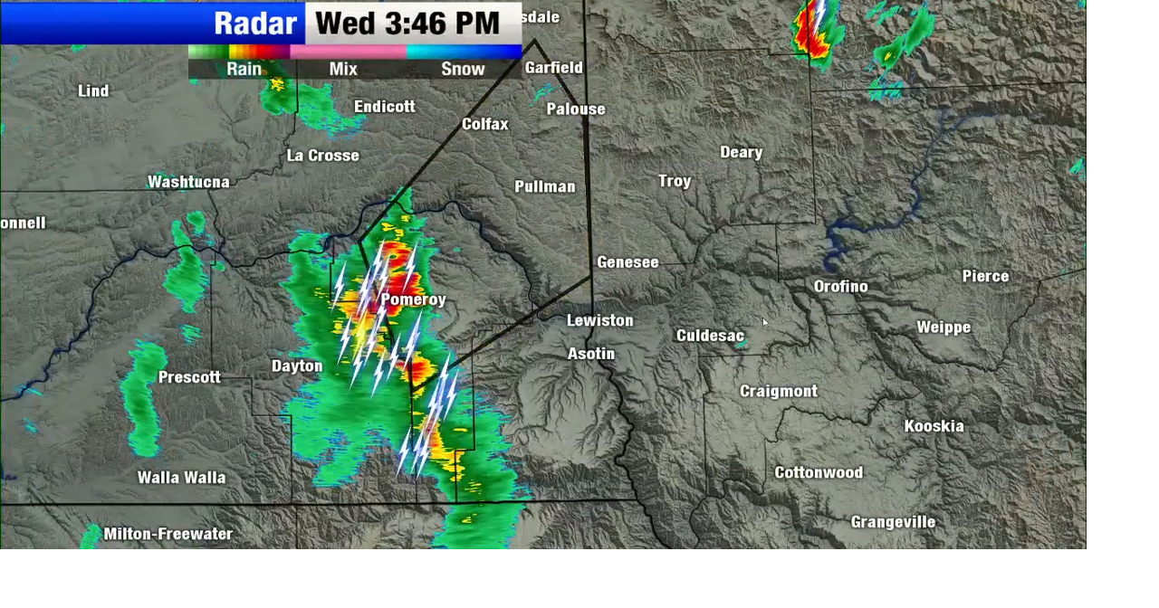 Severe thunderstorm warning issued for southeast Washington state ...