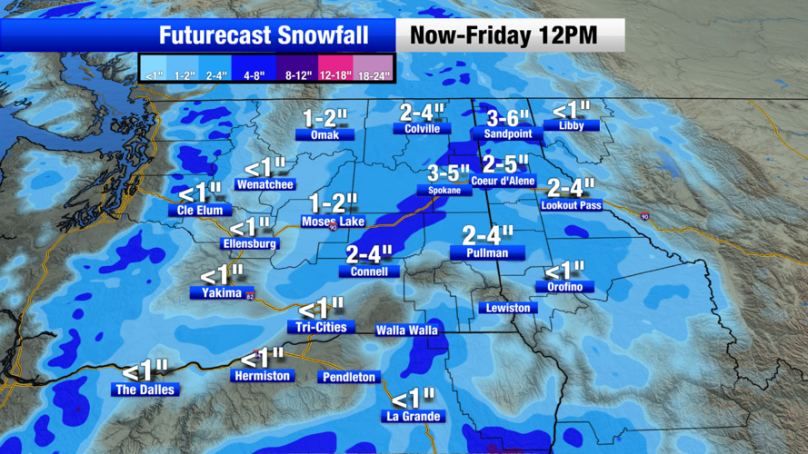 1st Round of Snow Wraps Up Friday Morning, 2nd to Arrive Friday Night ...
