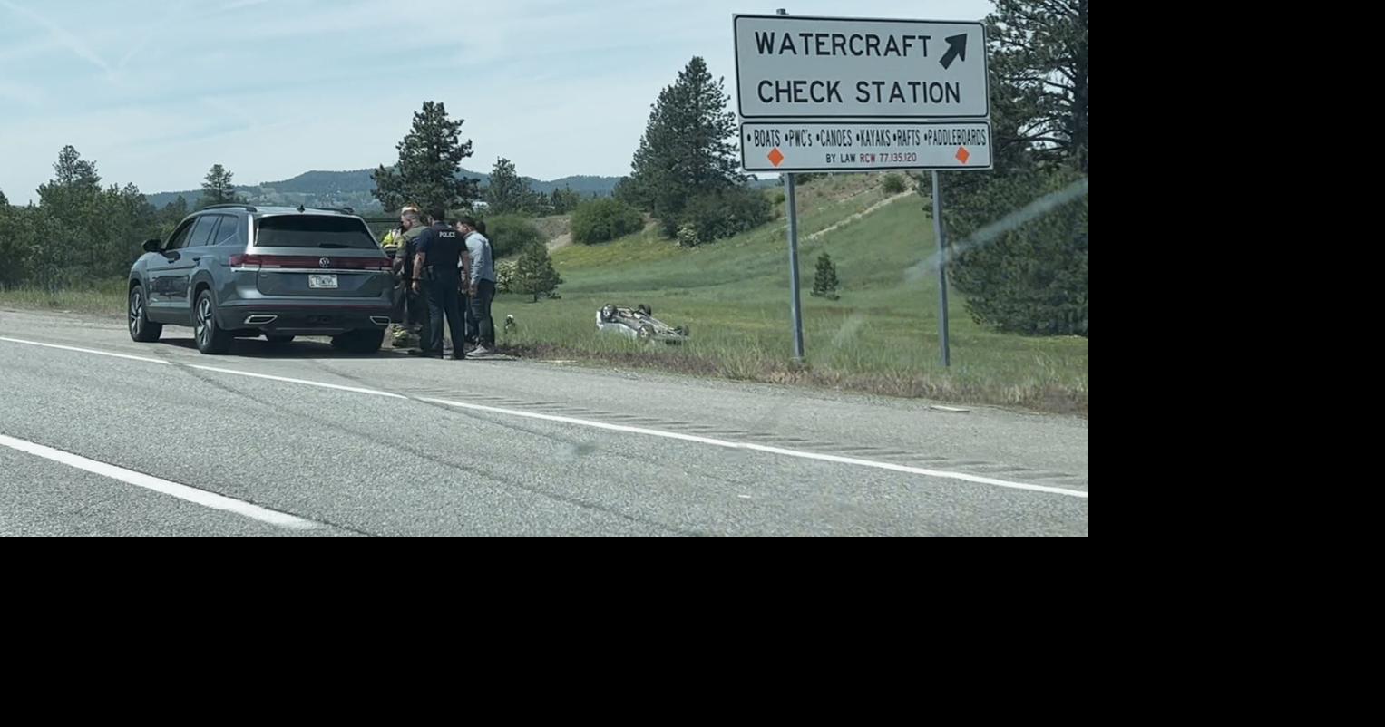 Car rolls over into field off I-90 near Washington-Idaho state line ...