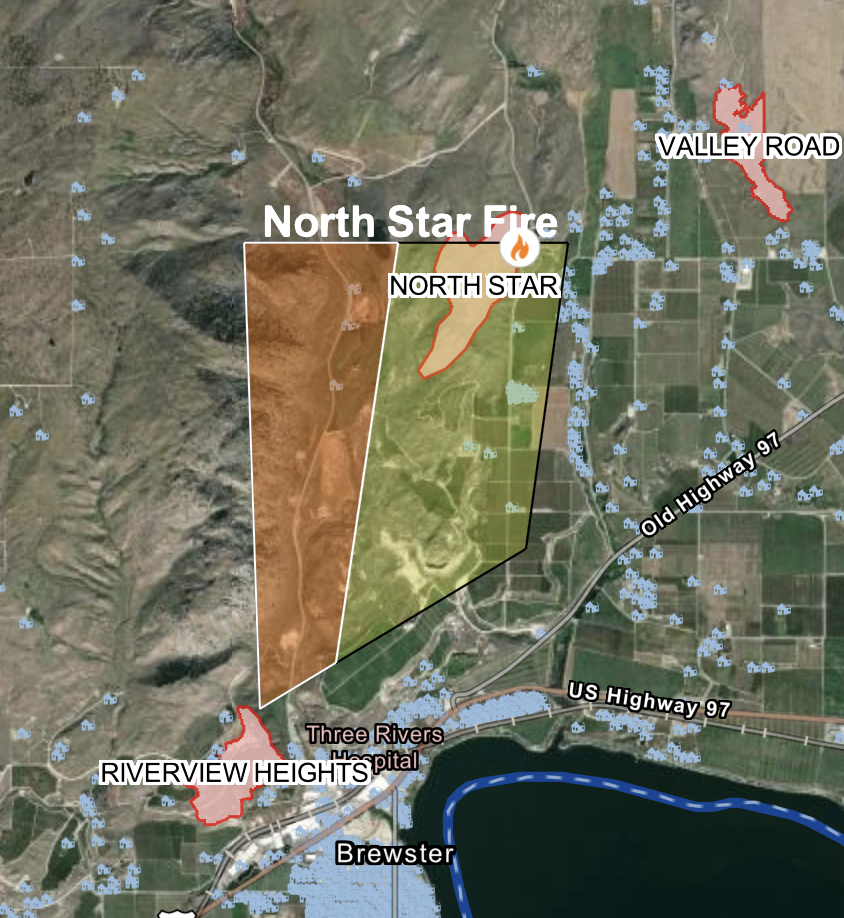 'Fast moving' fire prompts level 3 evacuations near Brewster | Spokane ...