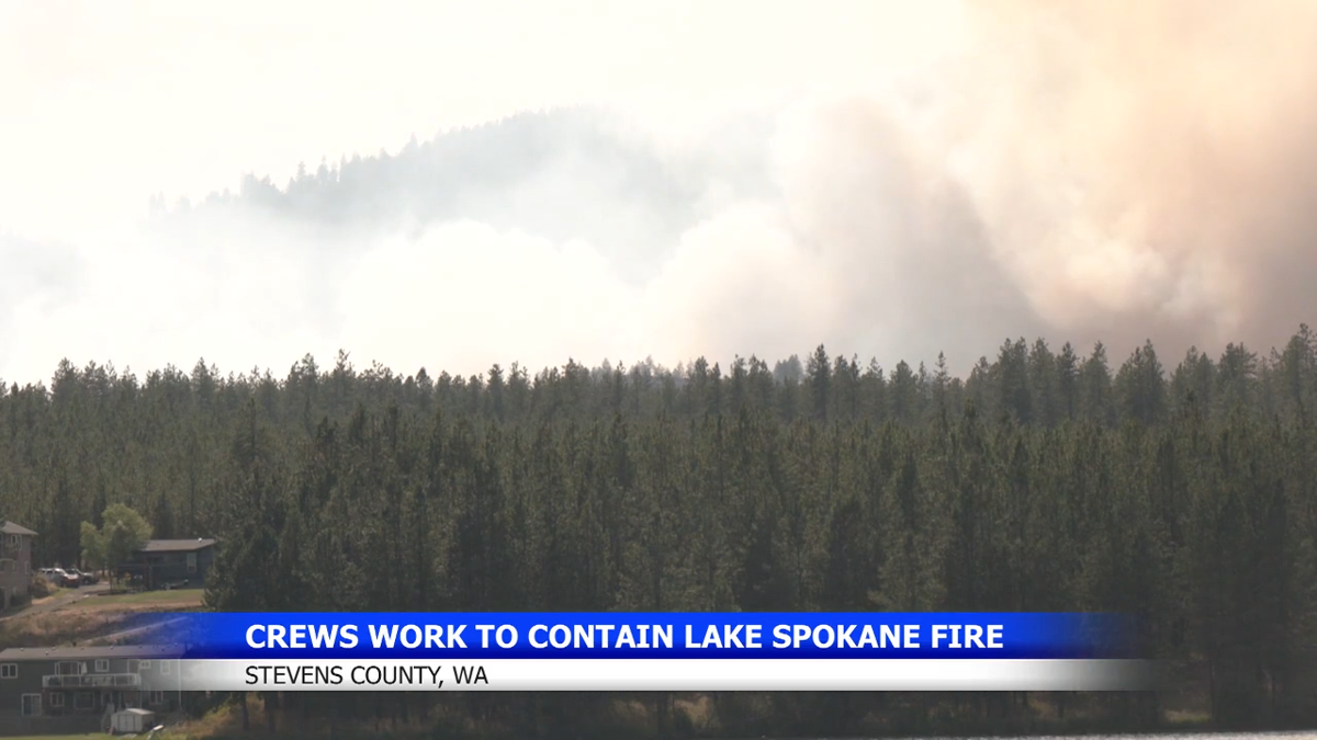 Lake Spokane Fire now over 100% contained, evacuations hold ...