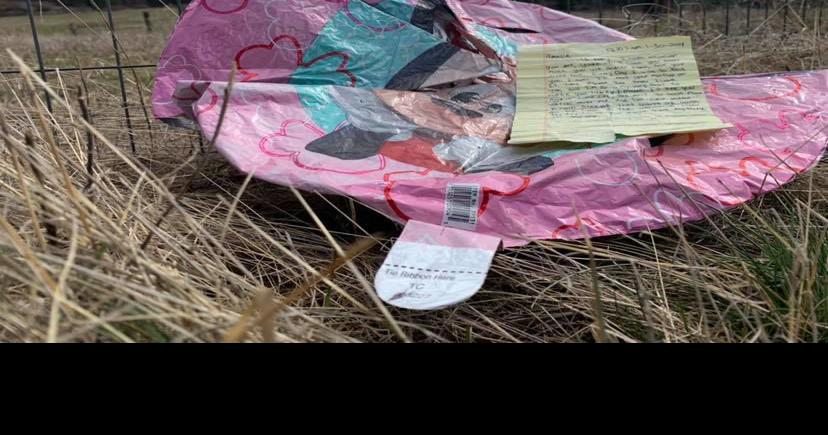 Colbert woman finds heartbreaking note tied to balloon on her property ...