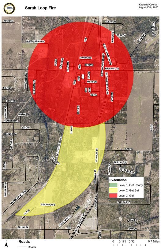Sarah Loop Fire forces level 3 evacuations for all residents of Athol ...
