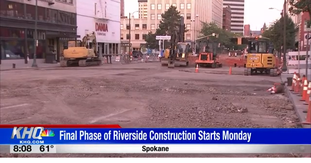 Final phase of Riverside construction begins Monday | Spokane News ...