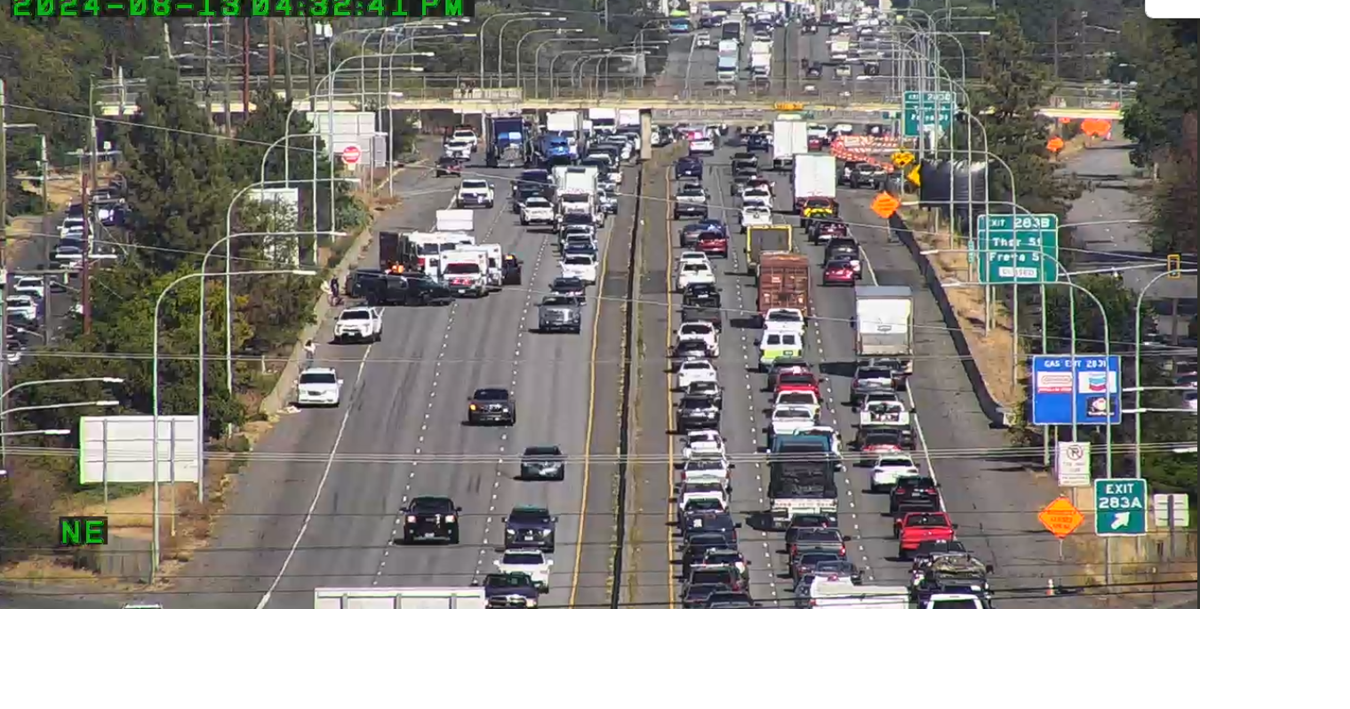 Rollover crash on I-90 near Thor and Freya bridge causes rush hour ...