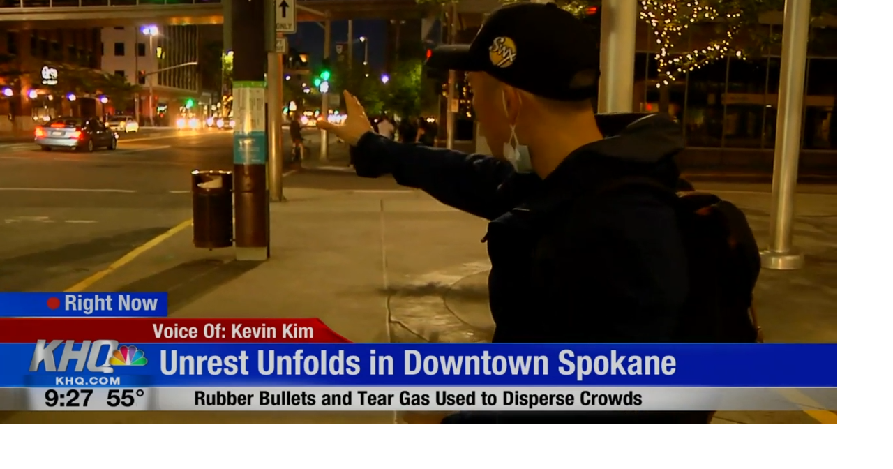 KHQ's Kevin Kim describes situation downtown | Spokane News | khq.com