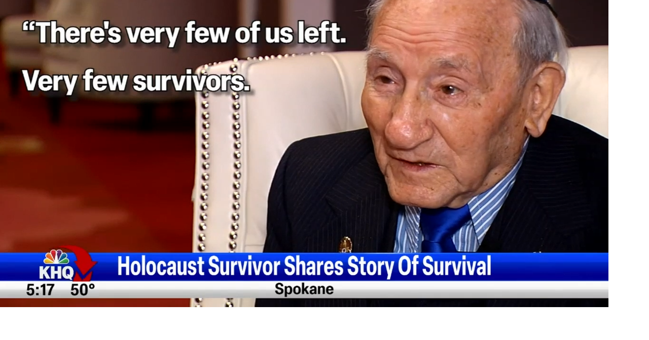 100-year-old Holocaust survivor speaks at Spokane Convention Center ...