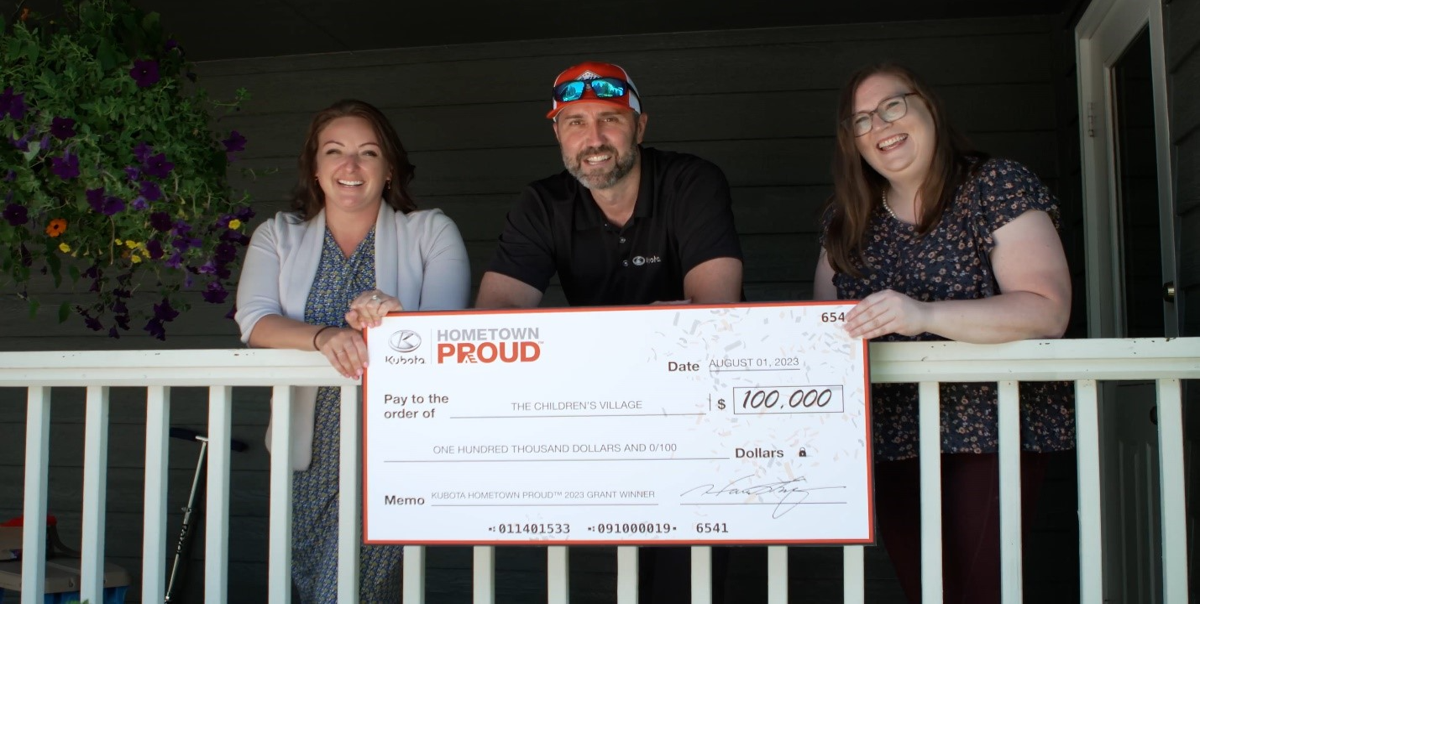 The Children's Village receives $100,000 from Kubota Hometown Proud ...