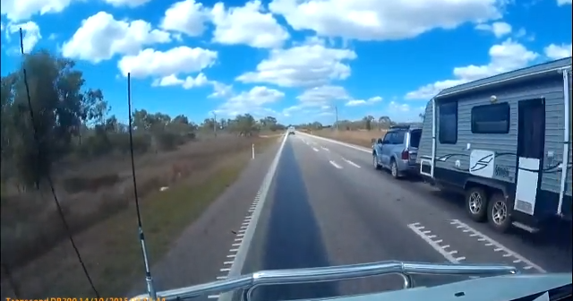 WATCH: Driver loses control of fishtailing trailer | Spokane News | khq.com