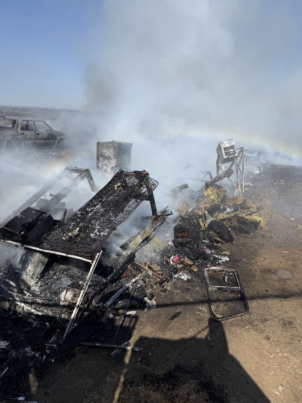 Adams County brush fire damages structures | | khq.com