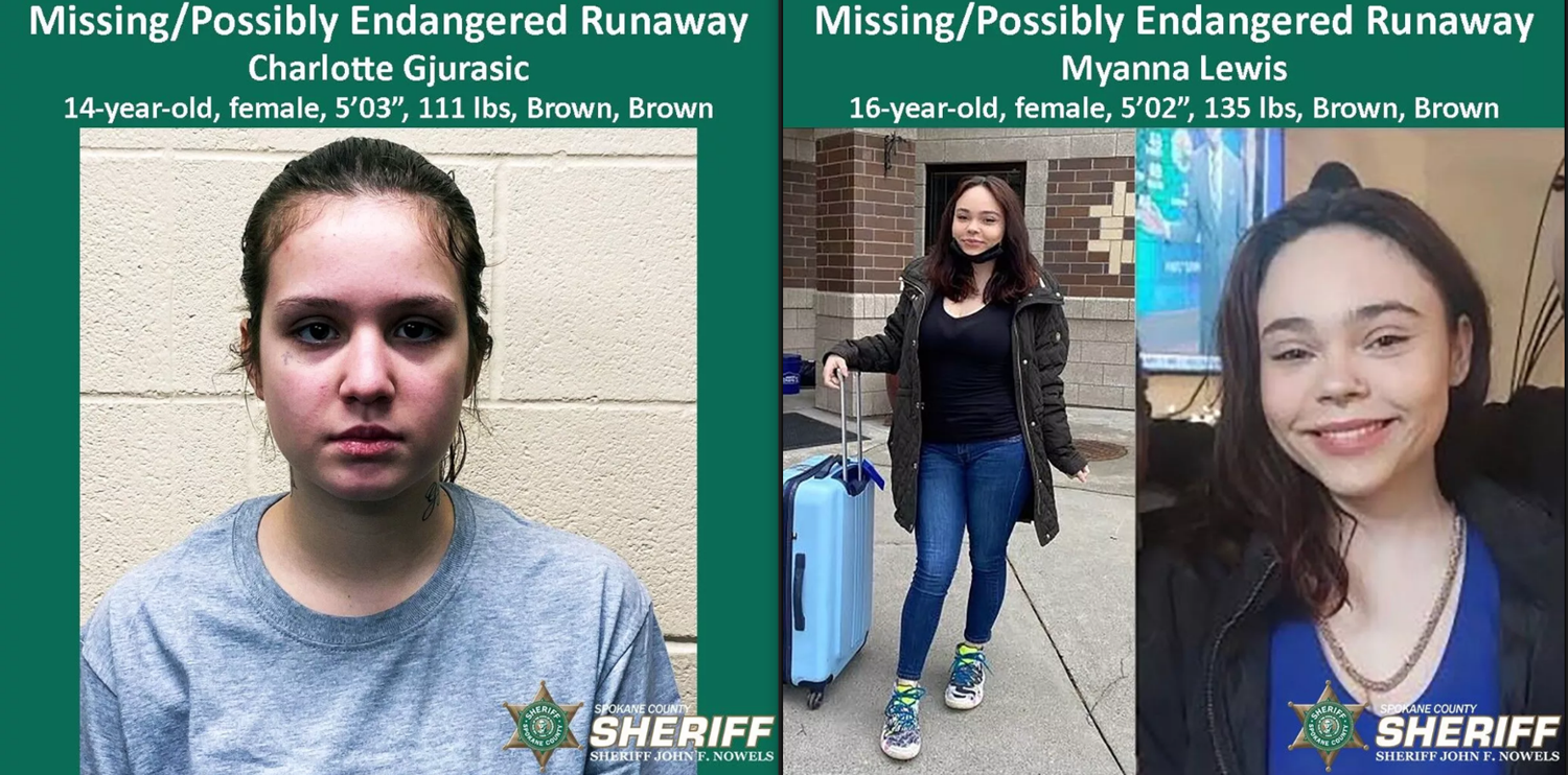 MISSING: 2 Indigenous teens last seen in Spokane Valley | Spokane News | khq.com
