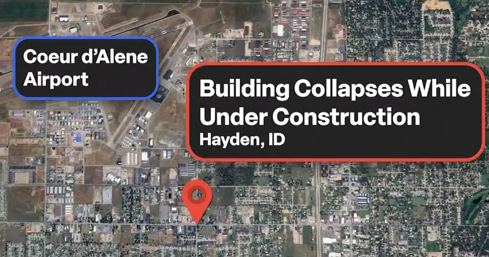 Building under construction collapses in Hayden, no injuries reported ...
