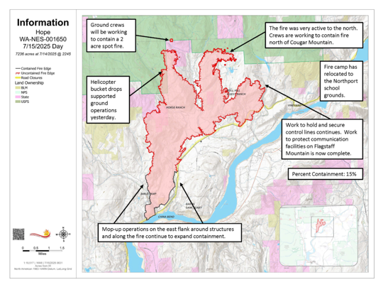 Hope Fire and Blackhawk Fire in Stevens County: Local teams take over ...