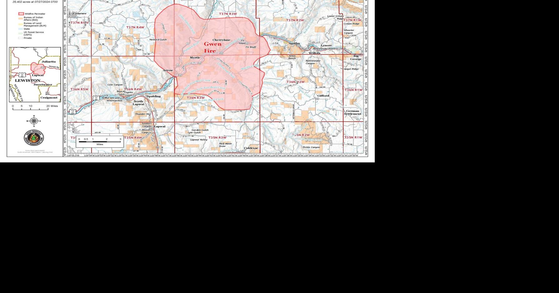 Gwen Fire July 28 Evac Map | | khq.com