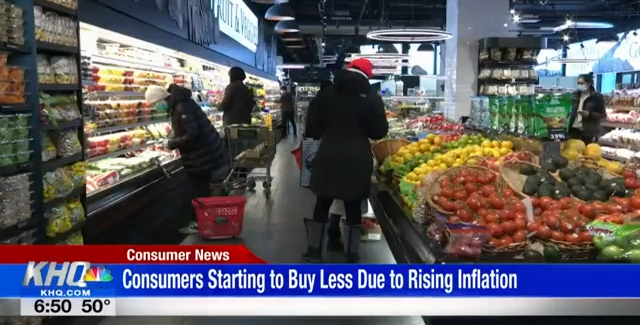 Consumers buying less due to rising inflation | Spokane News | khq.com