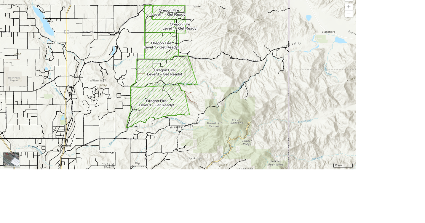 Evacuation lowered following Oregon Road Fire in Elk | Washington ...