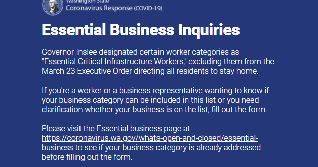 How to be sure you're an essential business | Coronavirus | khq.com