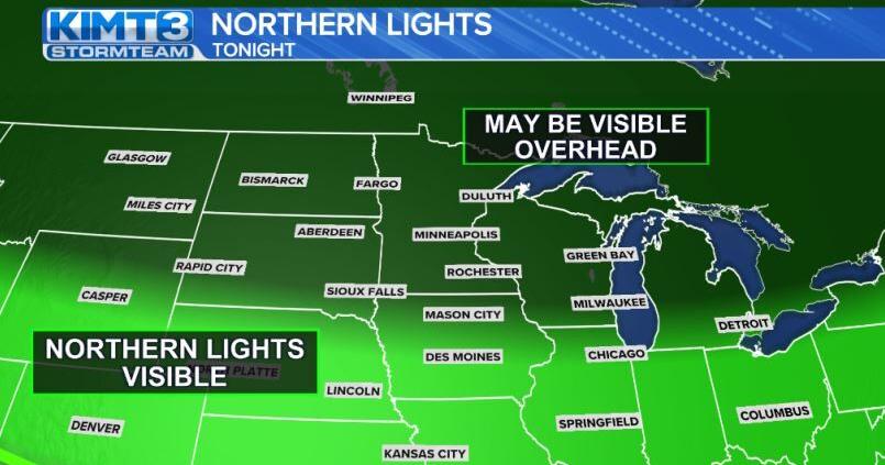 Northern Lights likely Thursday Night as G4 geomagnetic storm ...