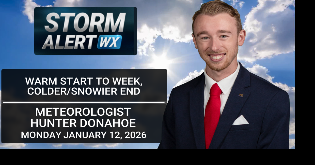 Spring-like start to week, winter returns Wednesday - AM Weather 01/12 ...