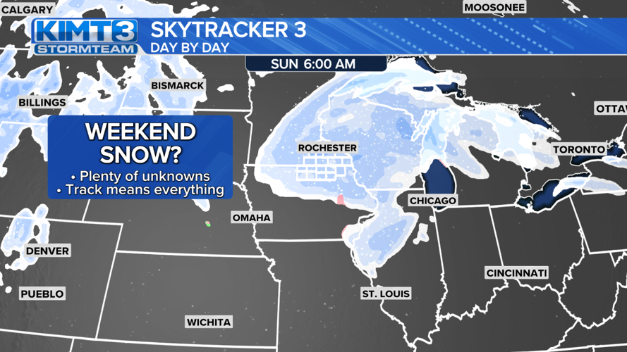 StormTeam 3: Warmup thru weekend, two shots at snow | News | kimt.com