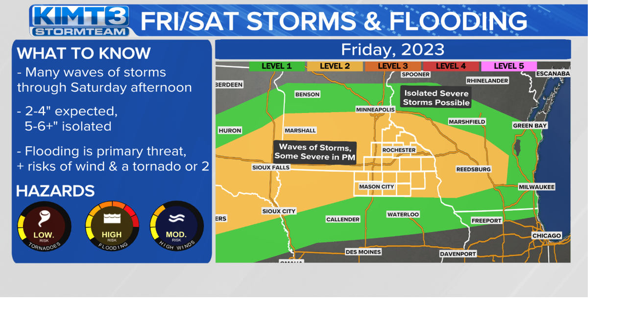 StormTeam 3: Substantial flood threat Friday & Saturday + severe risk ...