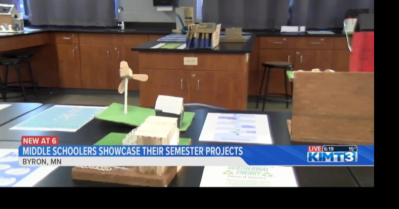 Byron middle schoolers showcase a variety of semester projects | News ...