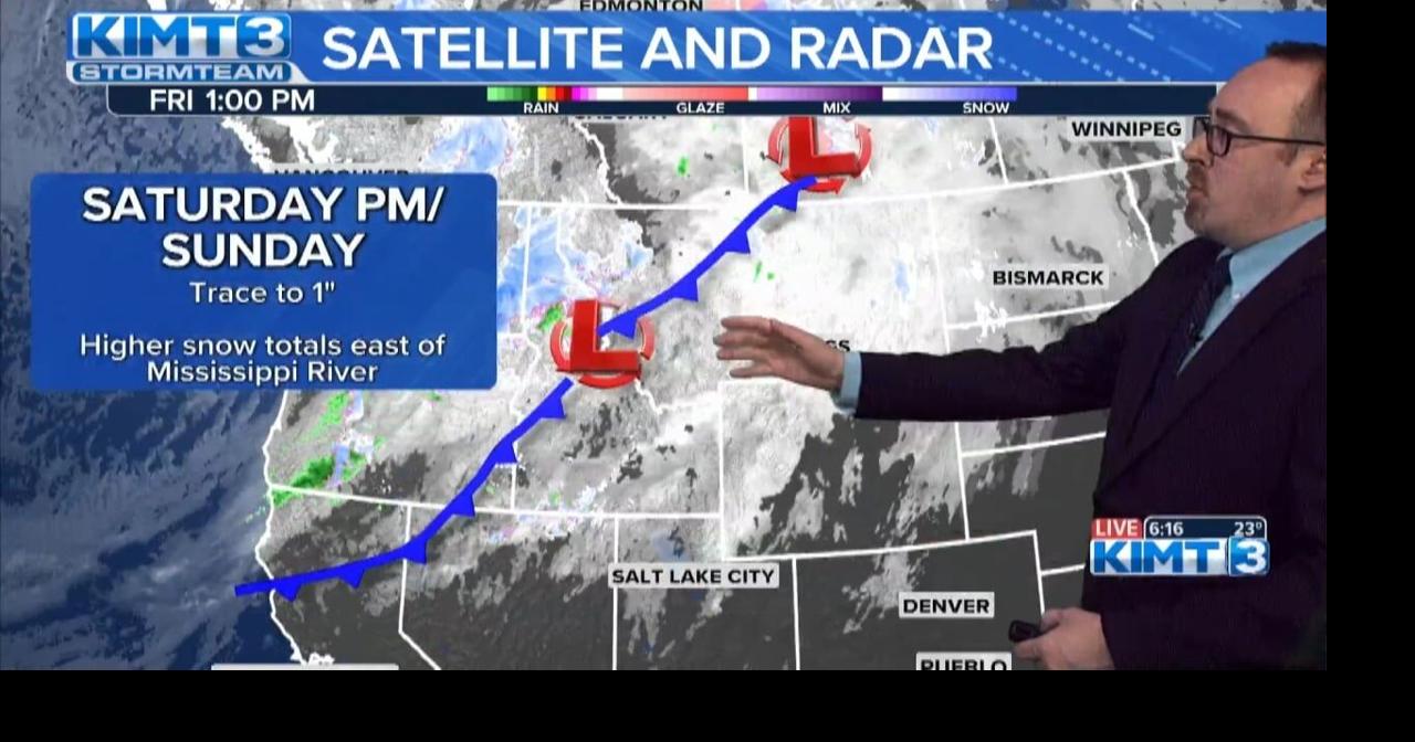 Meteorologist Travis Clark-Smith is tracking a chance for snow and some ...