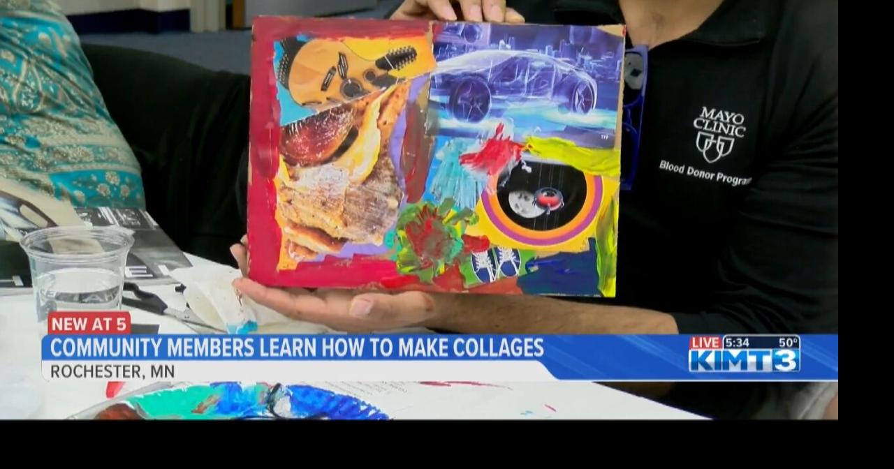Community members learn the art of collages | Video | kimt.com