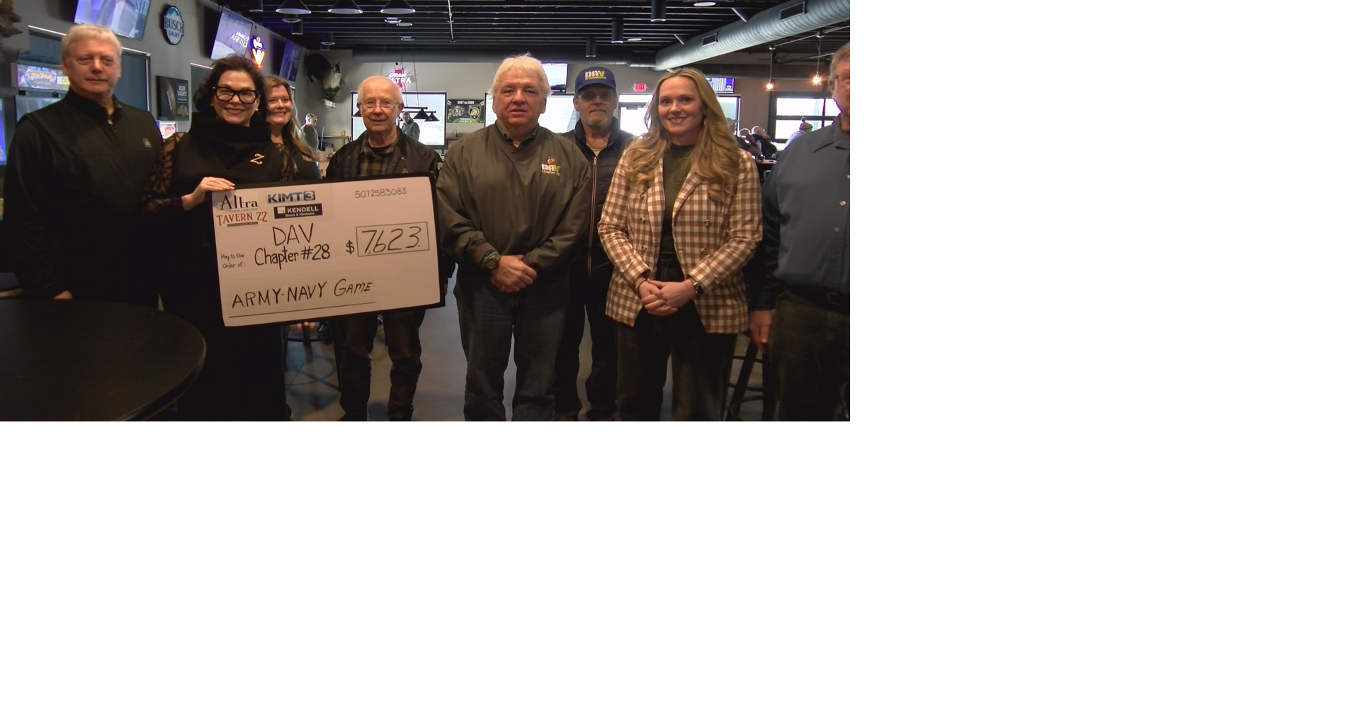 $7K Check donated to DAV Local Chapter 28 | News | kimt.com