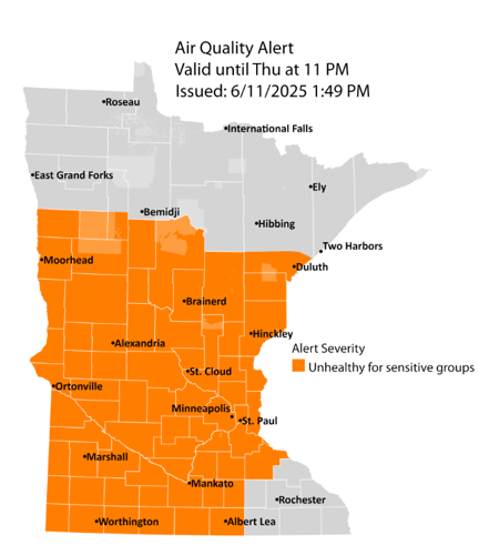 Air quality alert: Smoke from Canada hits central and southern ...