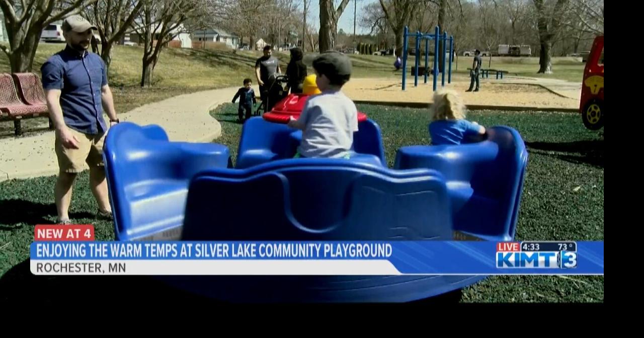 Community members enjoy the warm temps at Silver Lake Community ...