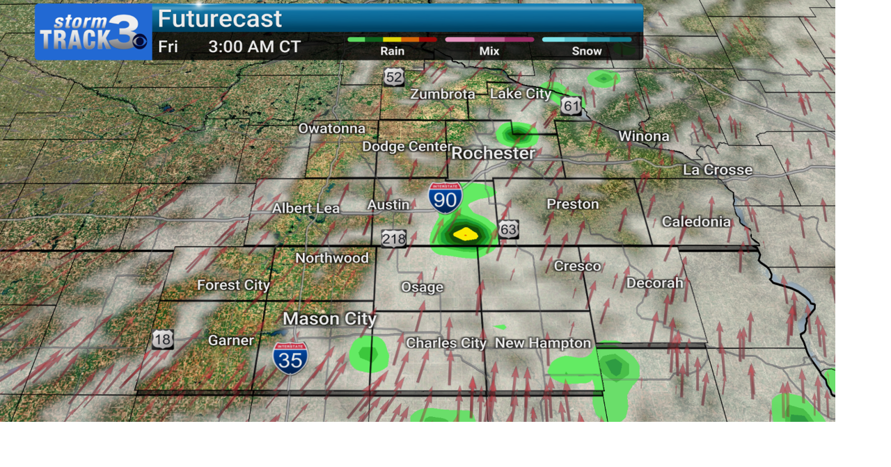 StormTrack 3: Spotty showers late Thursday, stagnant highs thru weekend | News | kimt.com