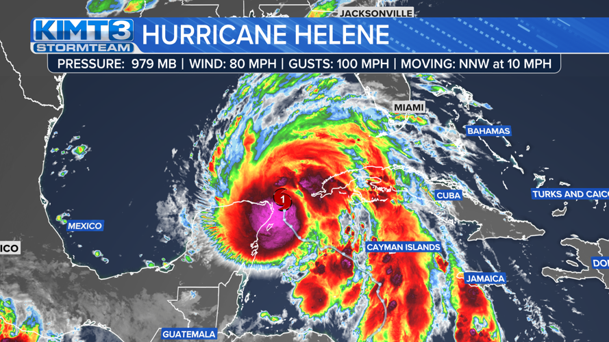Helene strengthens into hurricane, landfall Thursday | News | kimt.com