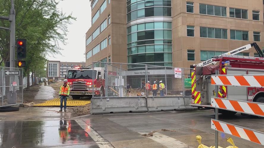 Fire disrupts demolition at Ozmun building | News | kimt.com