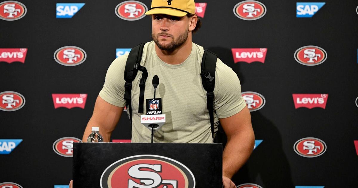49ers Lineman Nick Bosa Crashes Teammates Interview To Show Support