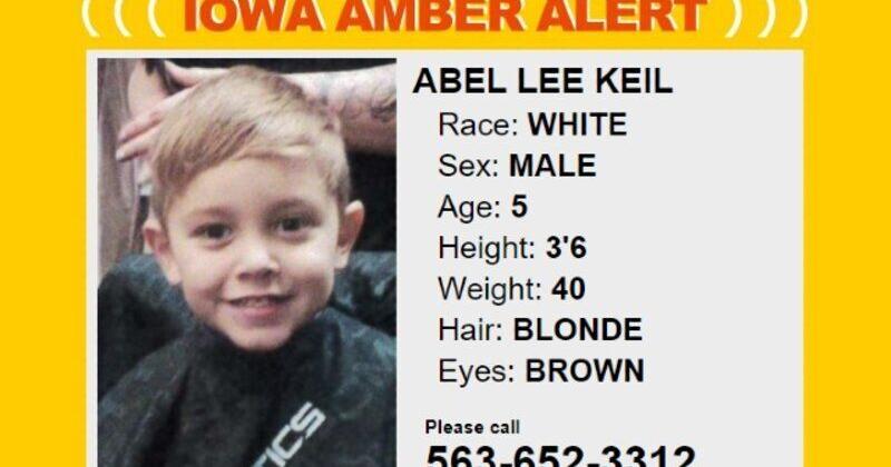 Amber Alert canceled for child abducted in eastern Iowa | Iowa | kimt.com