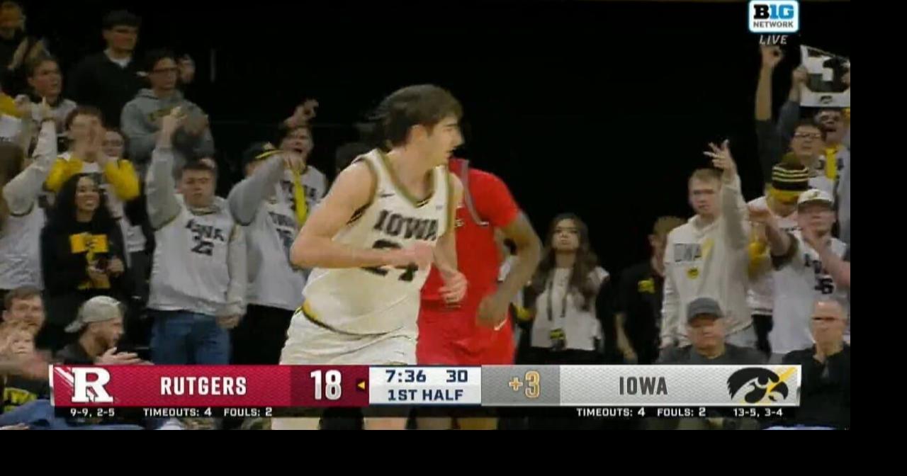 Stirtz scores 20 points and Iowa puts down Scarlet Knights in 68-62 win ...