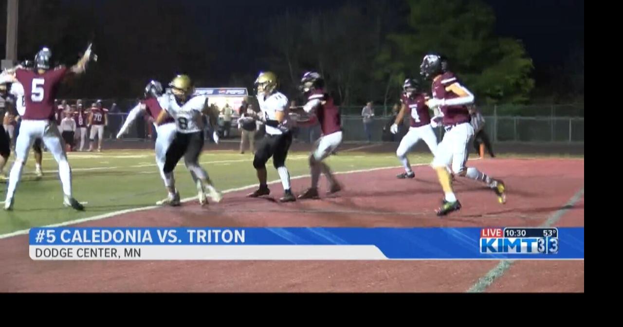 The Triton Cobras football team battled it out with the #5 Caledonia ...