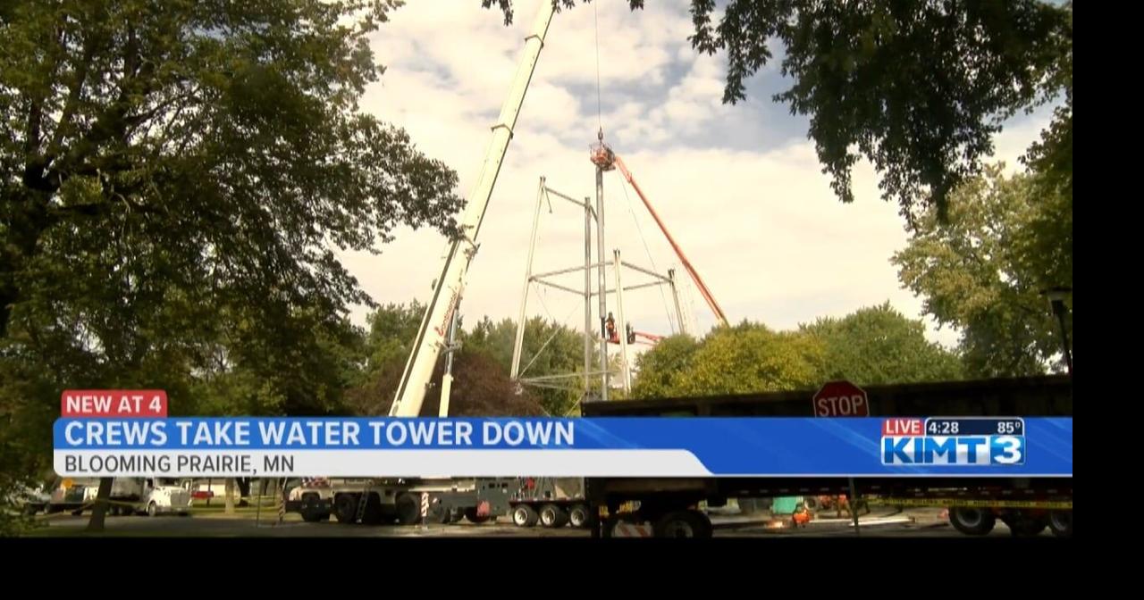 Water Tower gets torn down in Blooming Prairie | News | kimt.com