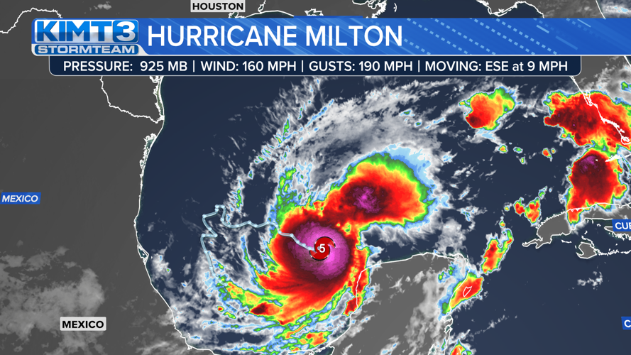 Milton rapidly intensifies to Category 5 hurricane, second of 2024 ...