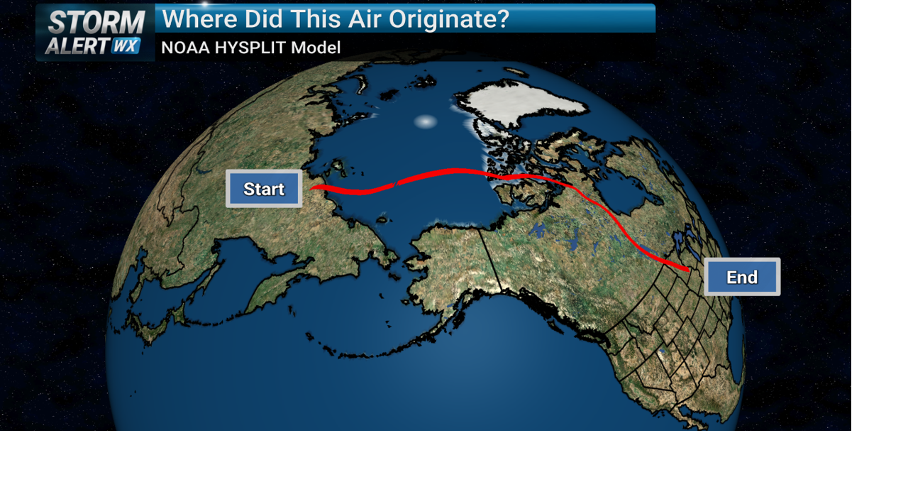 Friday morning air originated in Siberia 10 days ago | News | kimt.com