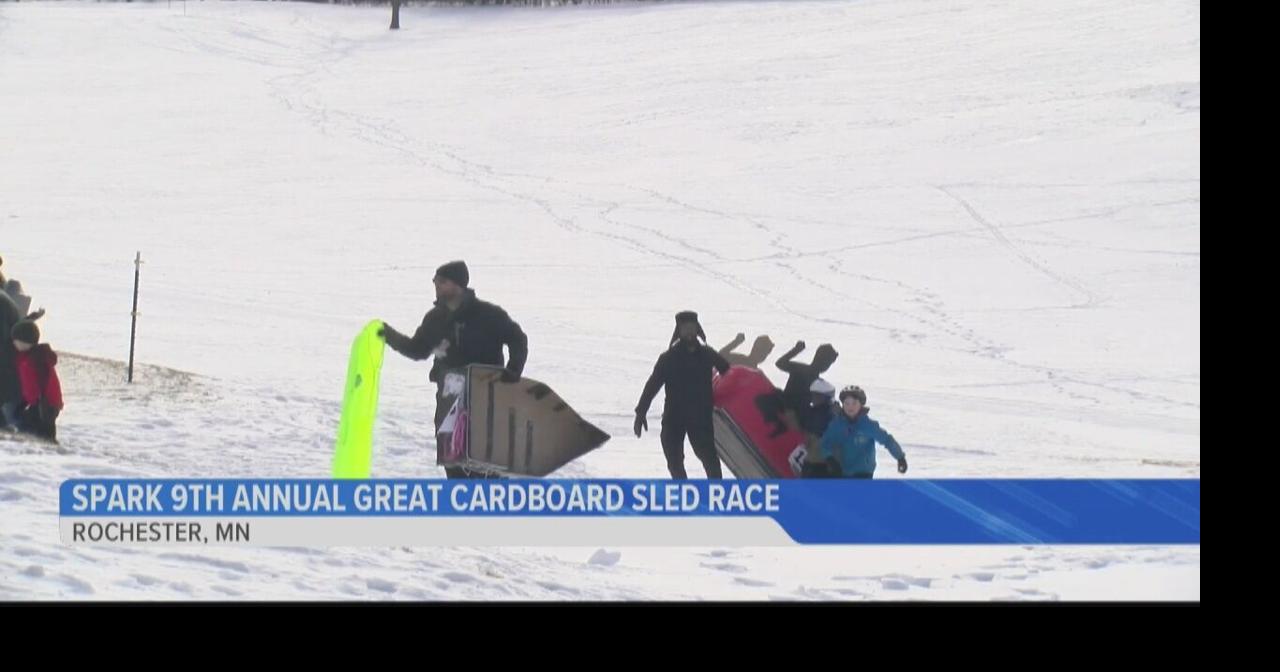 Spark Children's Museum holds 9th annual Great Cardboard Sled Race ...