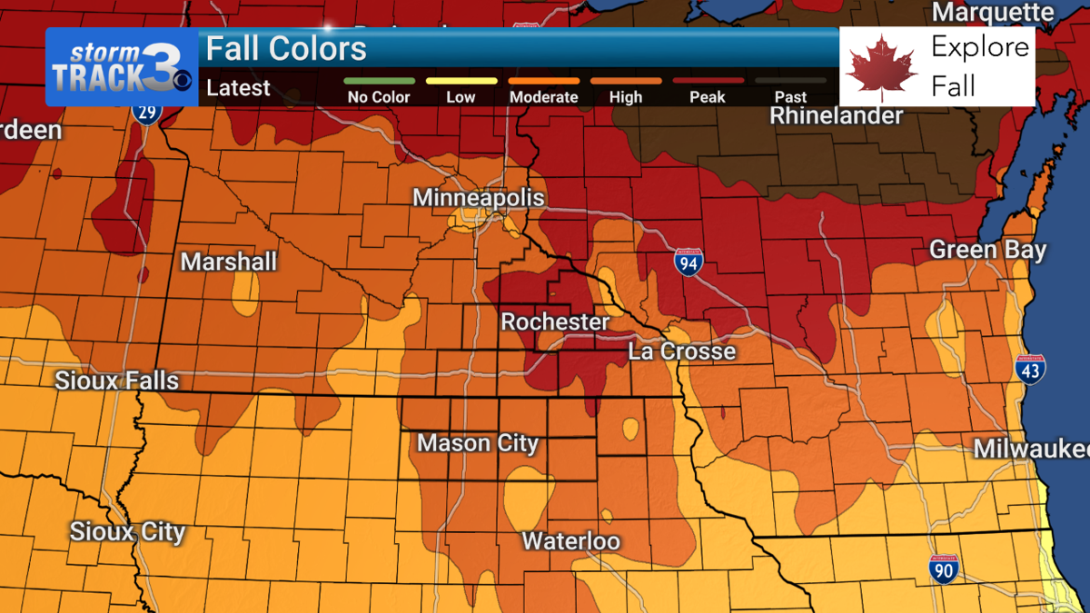 Peak color observed in SE Minnesota, near-peak in North Iowa | News ...
