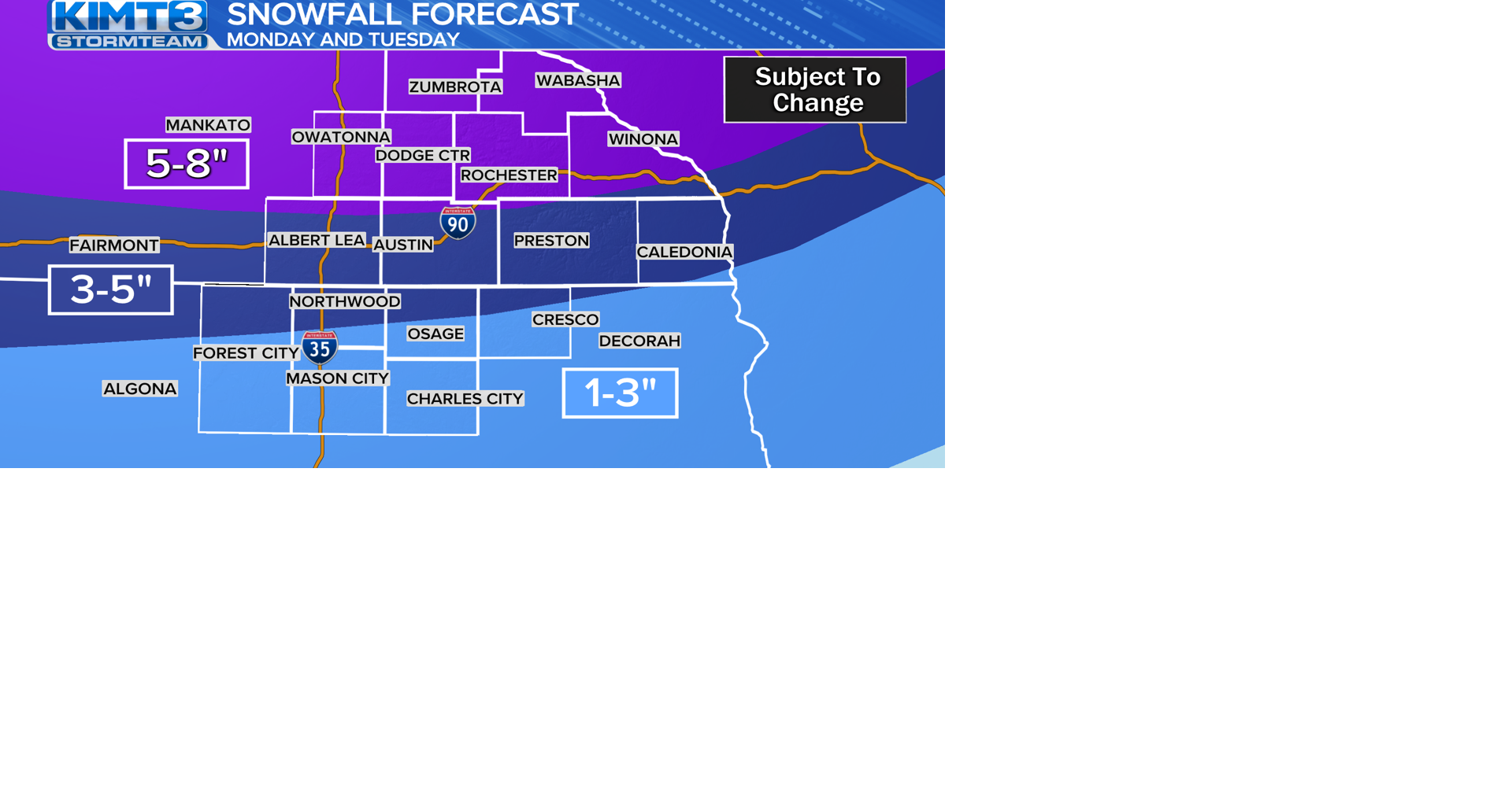 Winter Storm: High accumulations possible for parts of Minnesota and ...