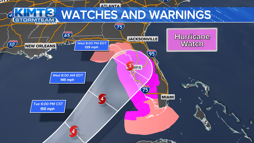 Milton rapidly intensifies to Category 5 hurricane, second of 2024 ...