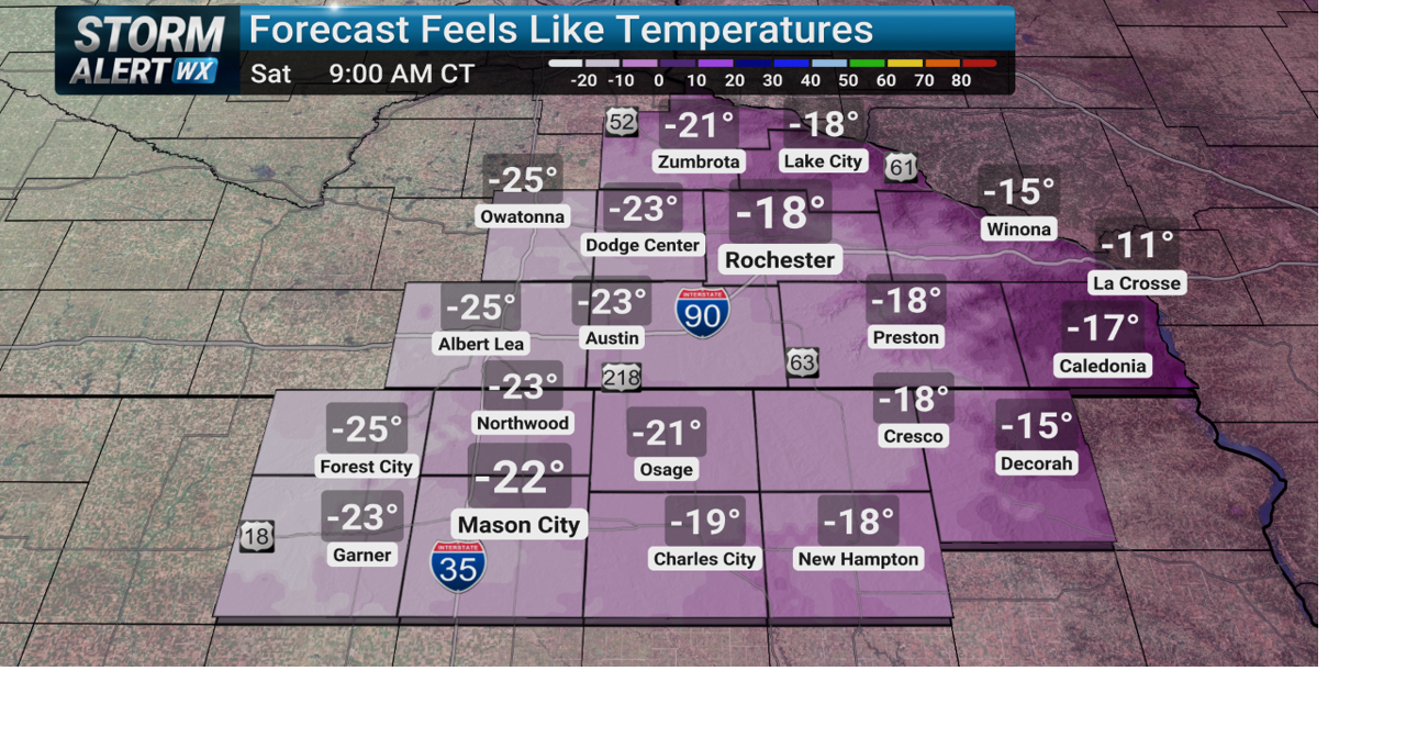 Tracking a parade of arctic blasts into weekend | News | kimt.com