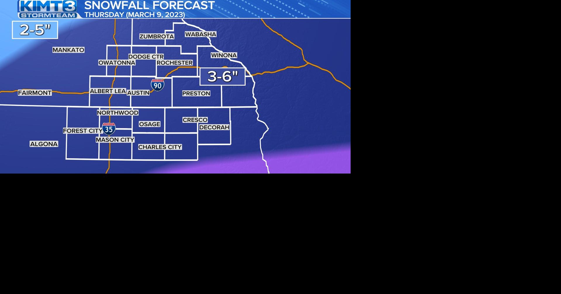 Winter Storm Warning in effect: Here's the latest | Weather | kimt.com